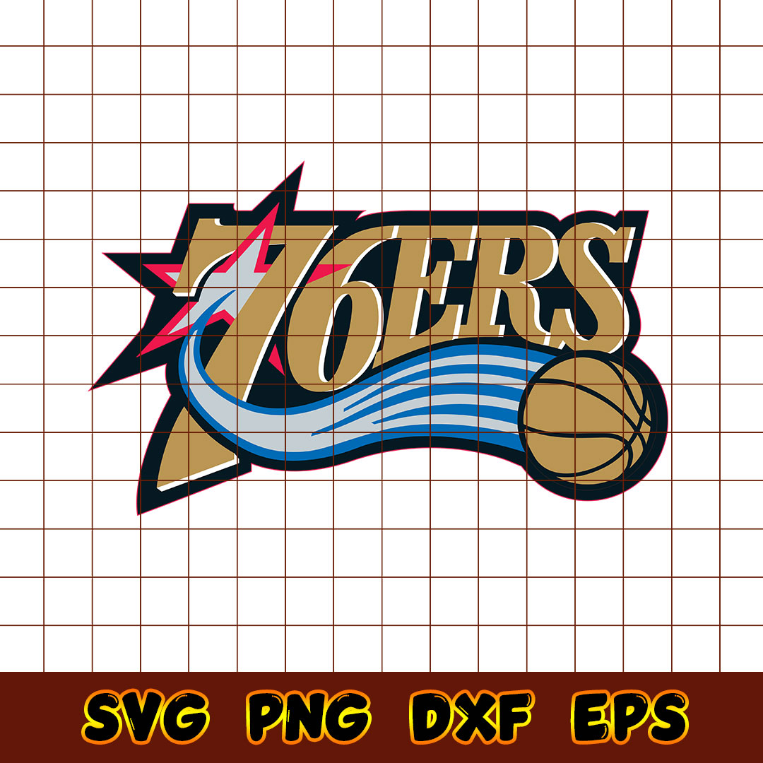 Philadelphia 76ers NBA Logo Svg, NBA, NBA Logo, NBA Teams, N | Inspire ...