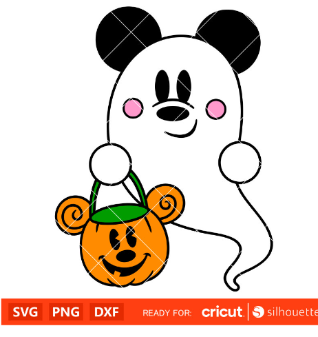 Ghost Mickey Mouse Svg, Trick or Trick or Treat Svg,Hallowee - Inspire ...