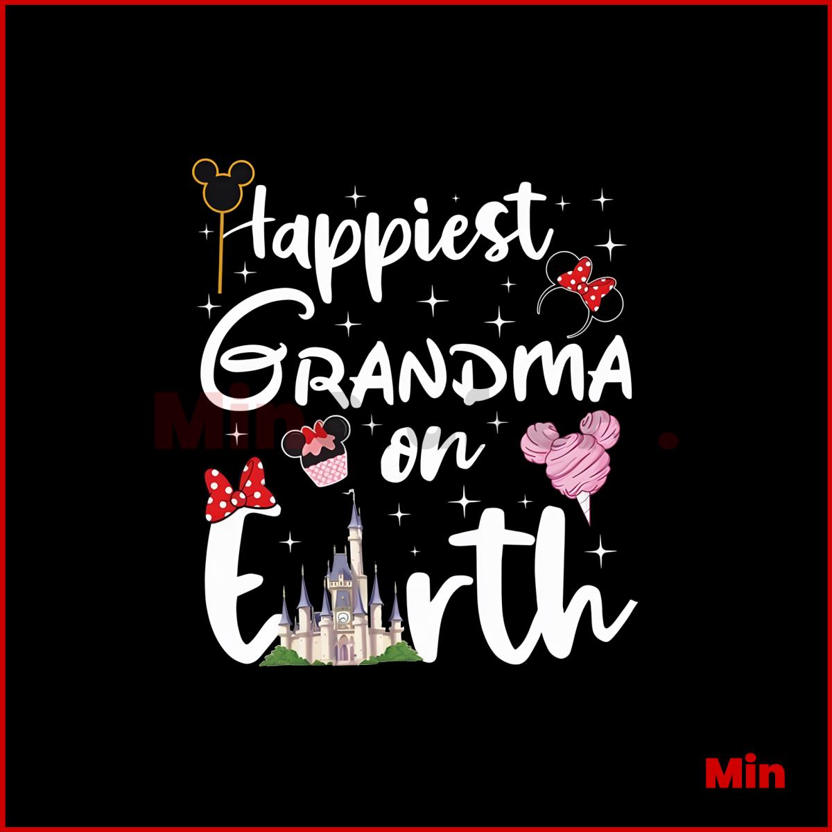 Disney Grandma PNG Happiest Grandma On Earth PNG File - Inspire Uplift