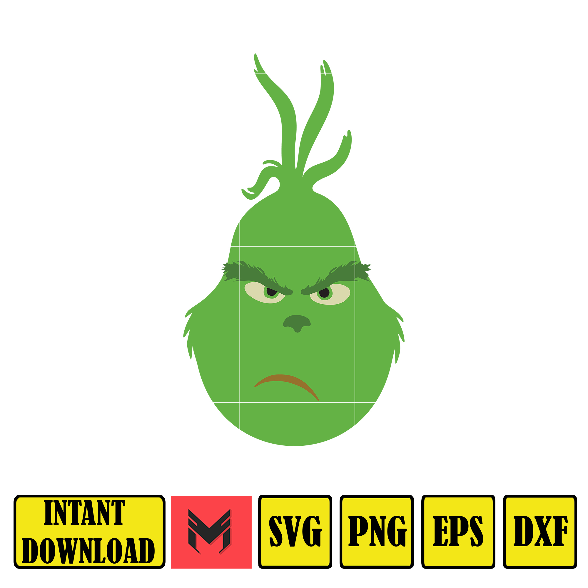 Grinch SVG, Grinch Christmas Svg, Grinch Face Svg, Grinch Ha | Inspire ...