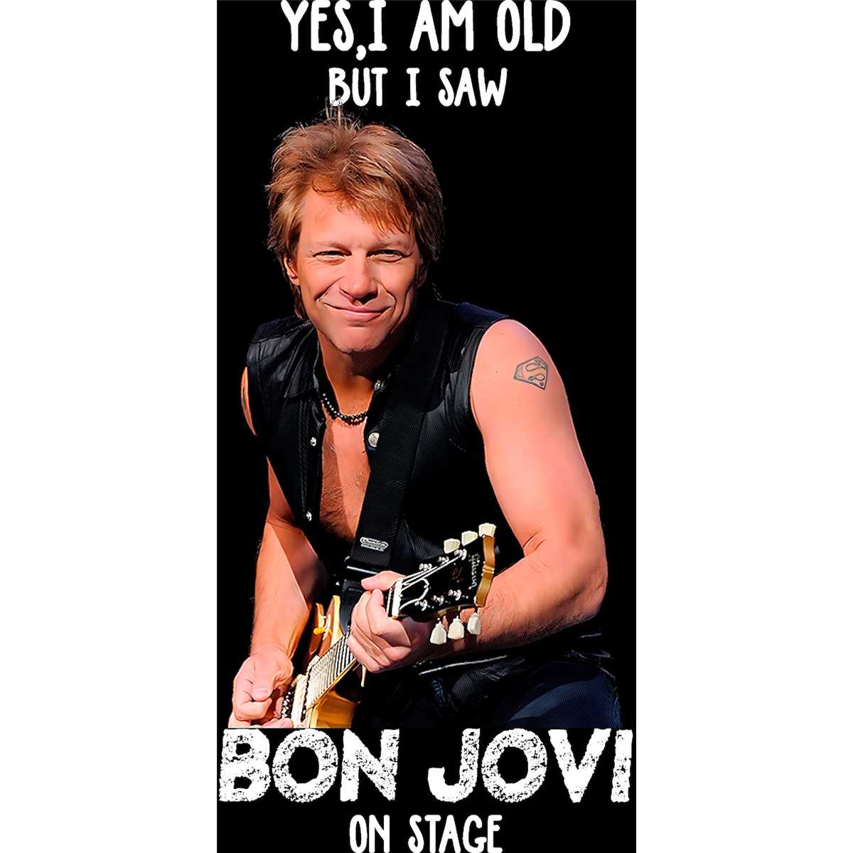 Bon Jovi Digital Download for Dark Garments Fun Adult Gift B | Inspire ...