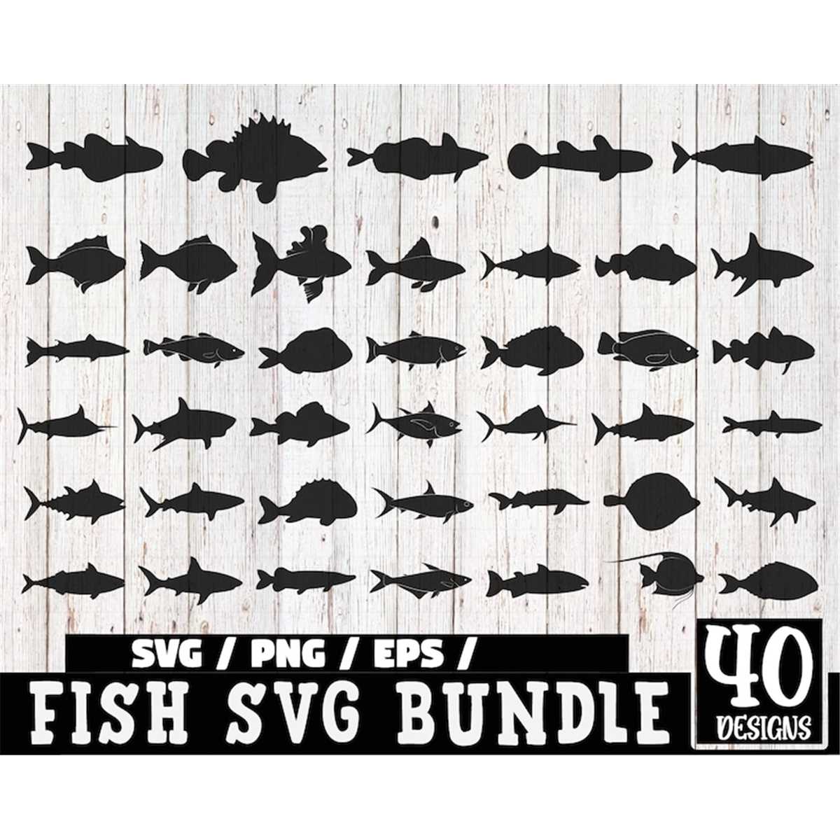 Fish SVG Bundle, Fish SVG, Fish Vector, Tropical Fish Svg, F | Inspire ...