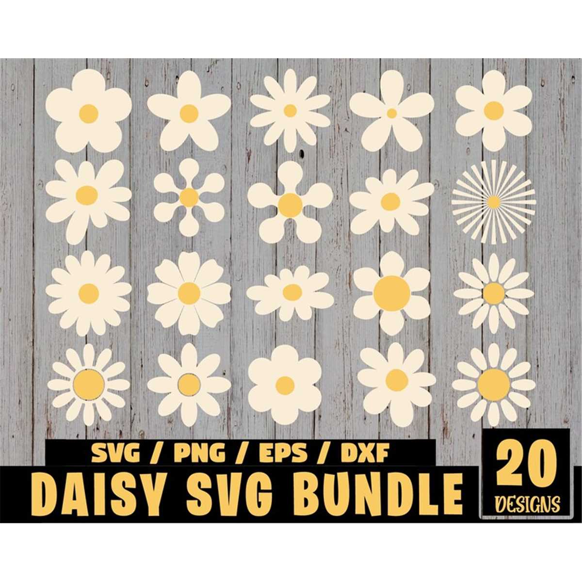 Daisy Svg Bundle, Daisy Flowers Svg, Daisy Flower Clipart, S | Inspire ...