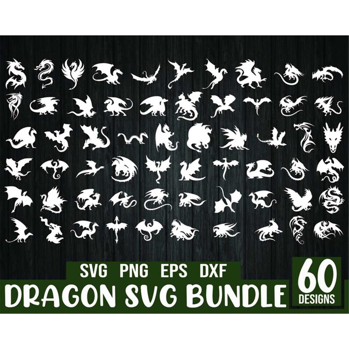 Dragon Svg Bundle, Dragon svg, Dragon Cut File, Dragons Head | Inspire ...