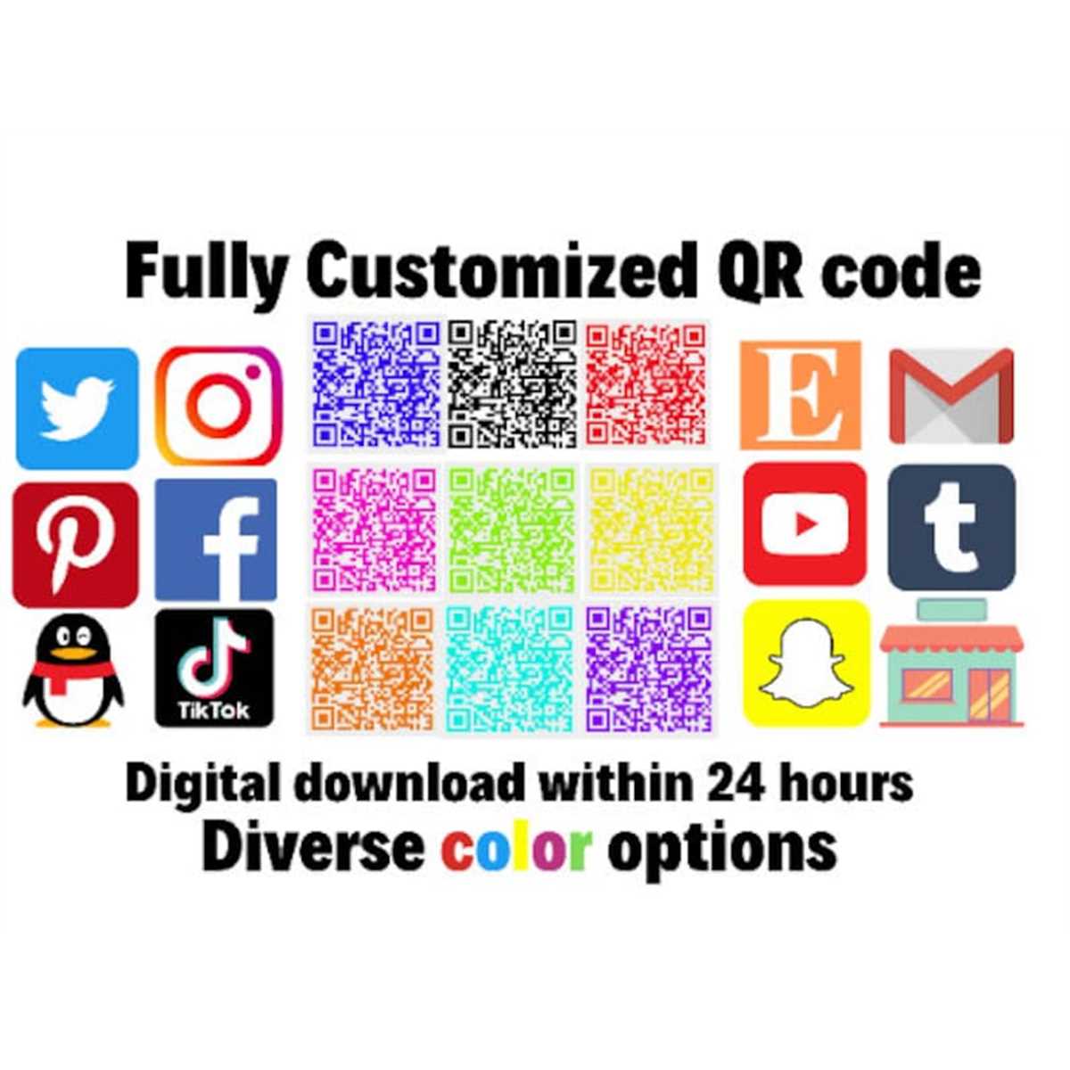 Digital QR Code Download , For Website, Small business, Scan | Inspire ...