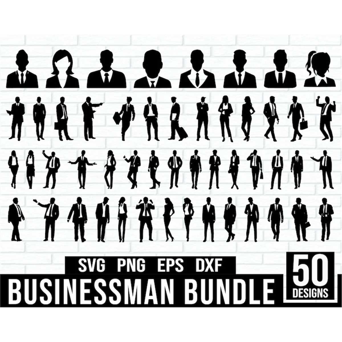 Business Man SVG Bundle, Business People SVG Bundle, Busines | Inspire ...