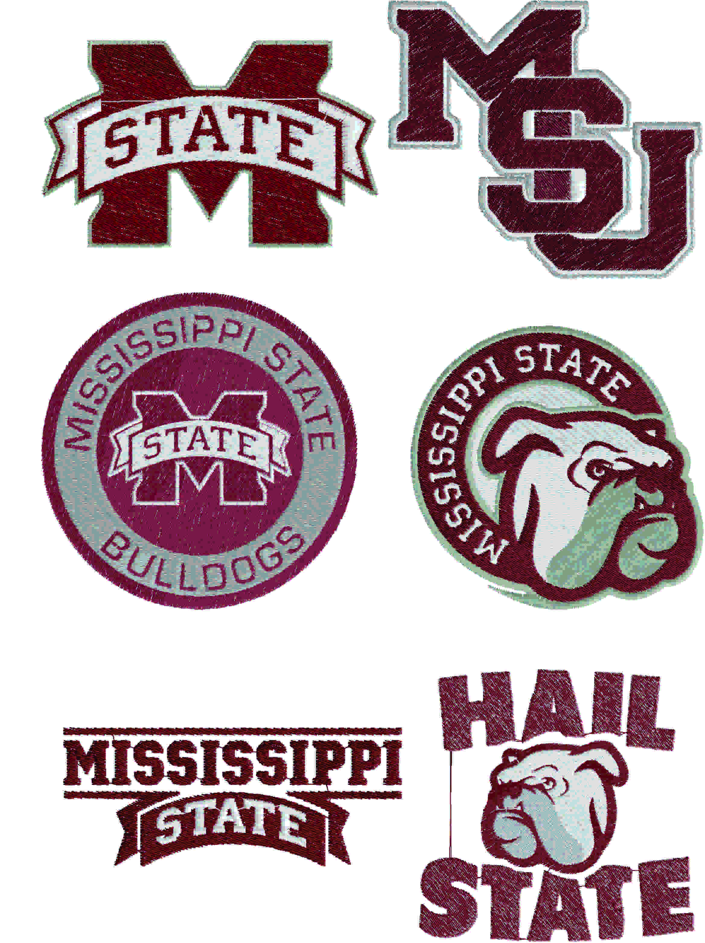 Mississippi State embroidery designs | Inspire Uplift