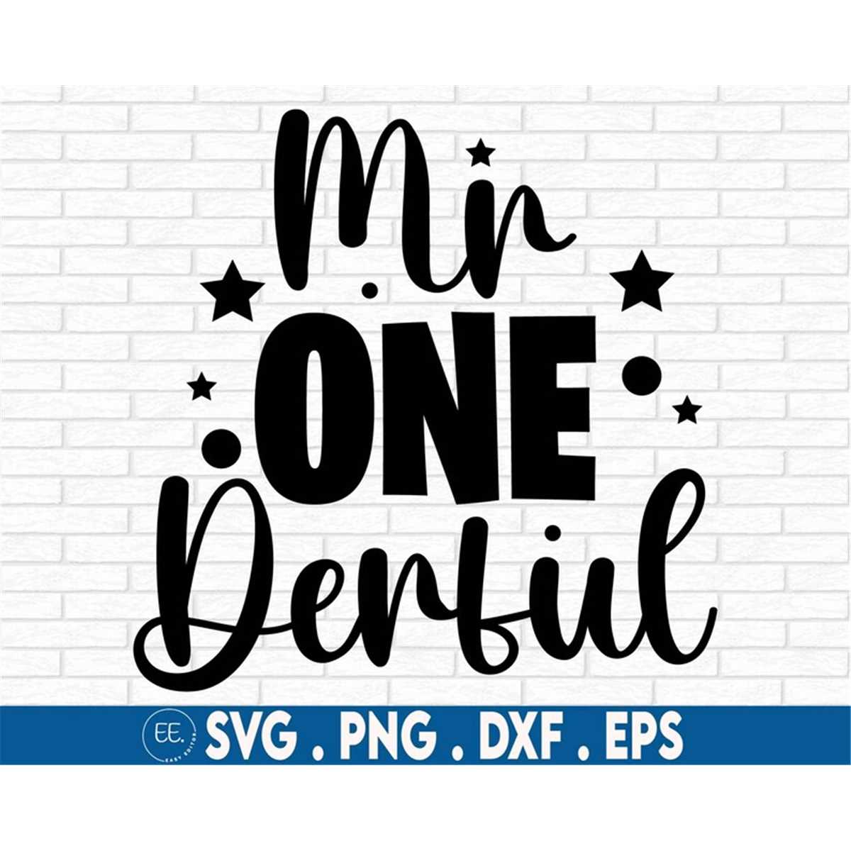 Mr One Derful svg, Birthday boy svg, 1st birthday svg, First - Inspire ...