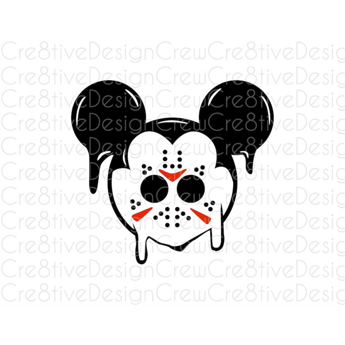 Mickey Jason Mask SVG, Mickey Nightmare SVG, Mickey Hallowee | Inspire ...