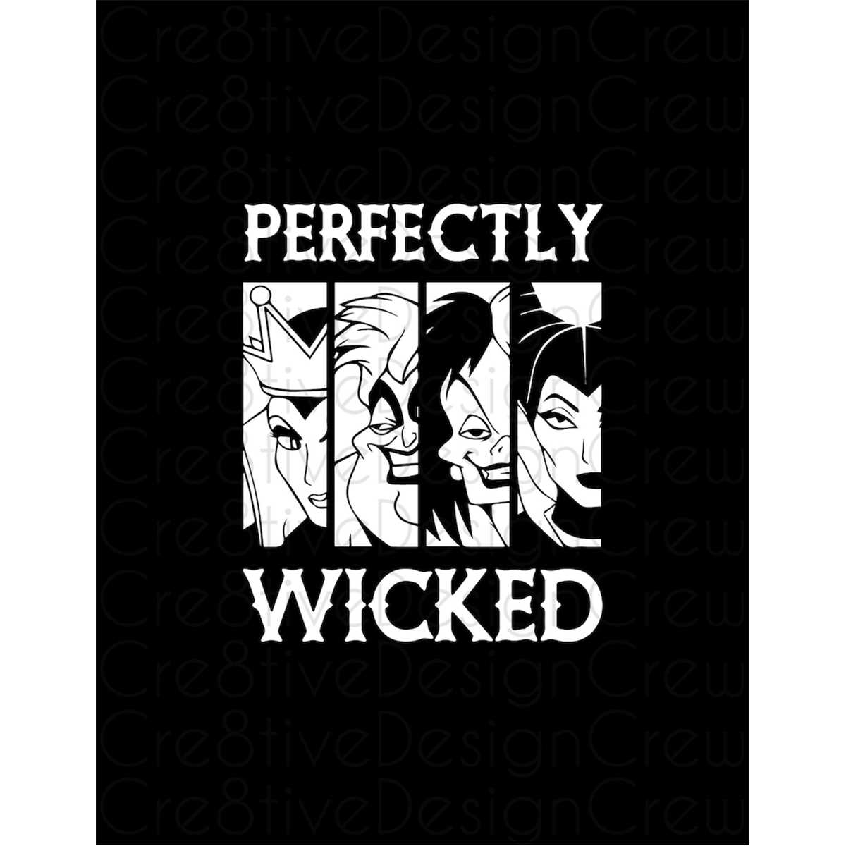 Perfectly Wicked SVG, Villains SVG, Evil Queen, Halloween, D | Inspire ...