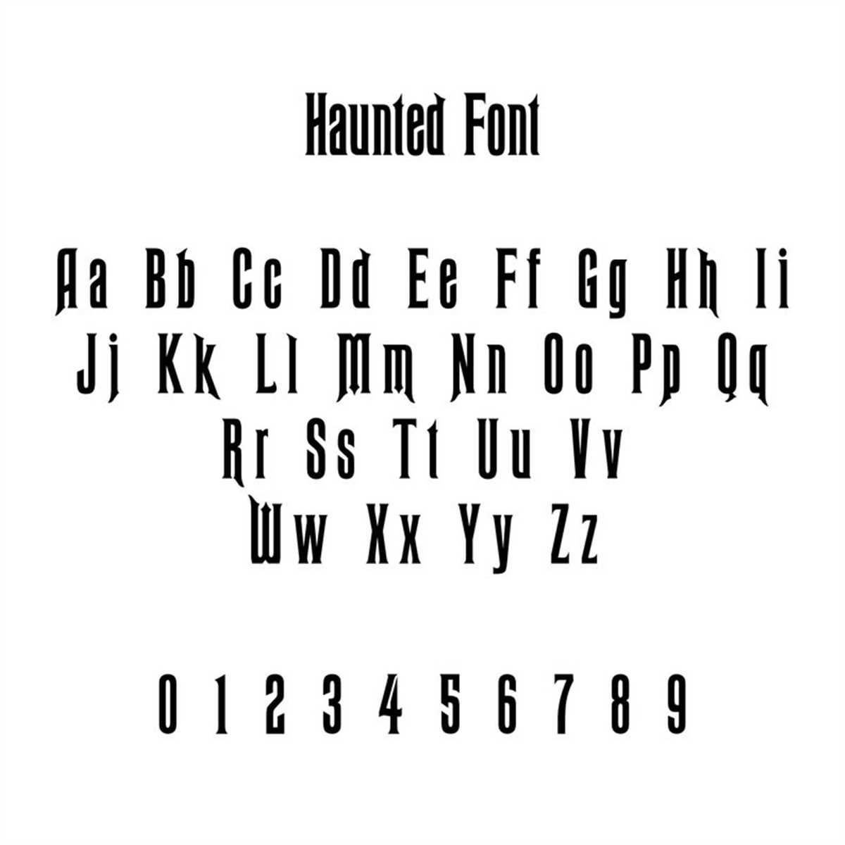 Haunted Mansion Alphabet SVG, Mouse Font SVG, Letters SVG, C | Inspire ...