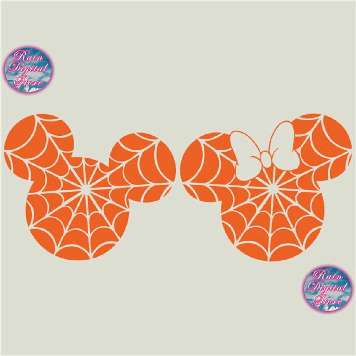 Halloween Mouse Spider Web Svg Png Instant Download Vinyl Cu - Inspire ...