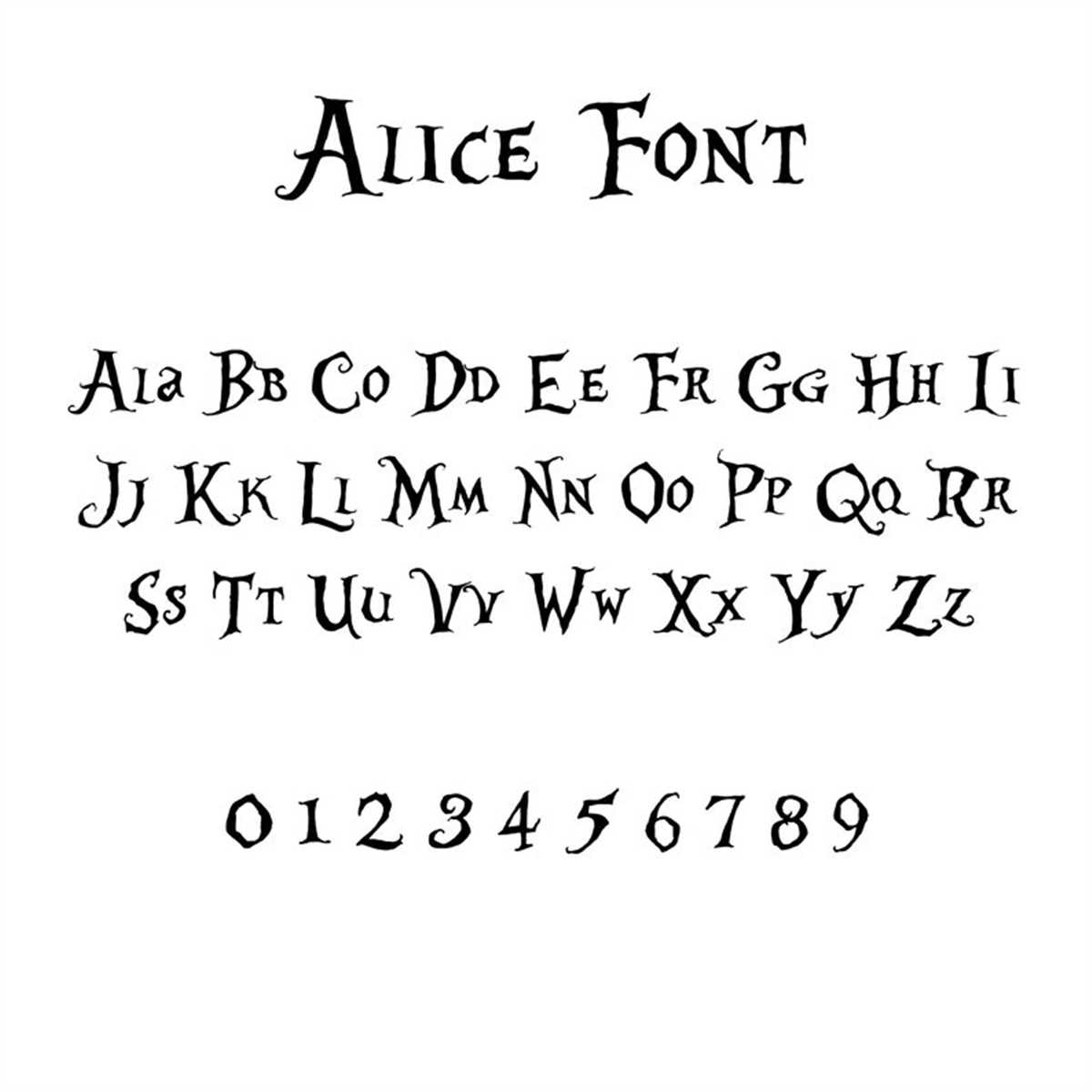 Alice in Wonderland Alphabet SVG, Mouse Font SVG, Letters SV | Inspire ...