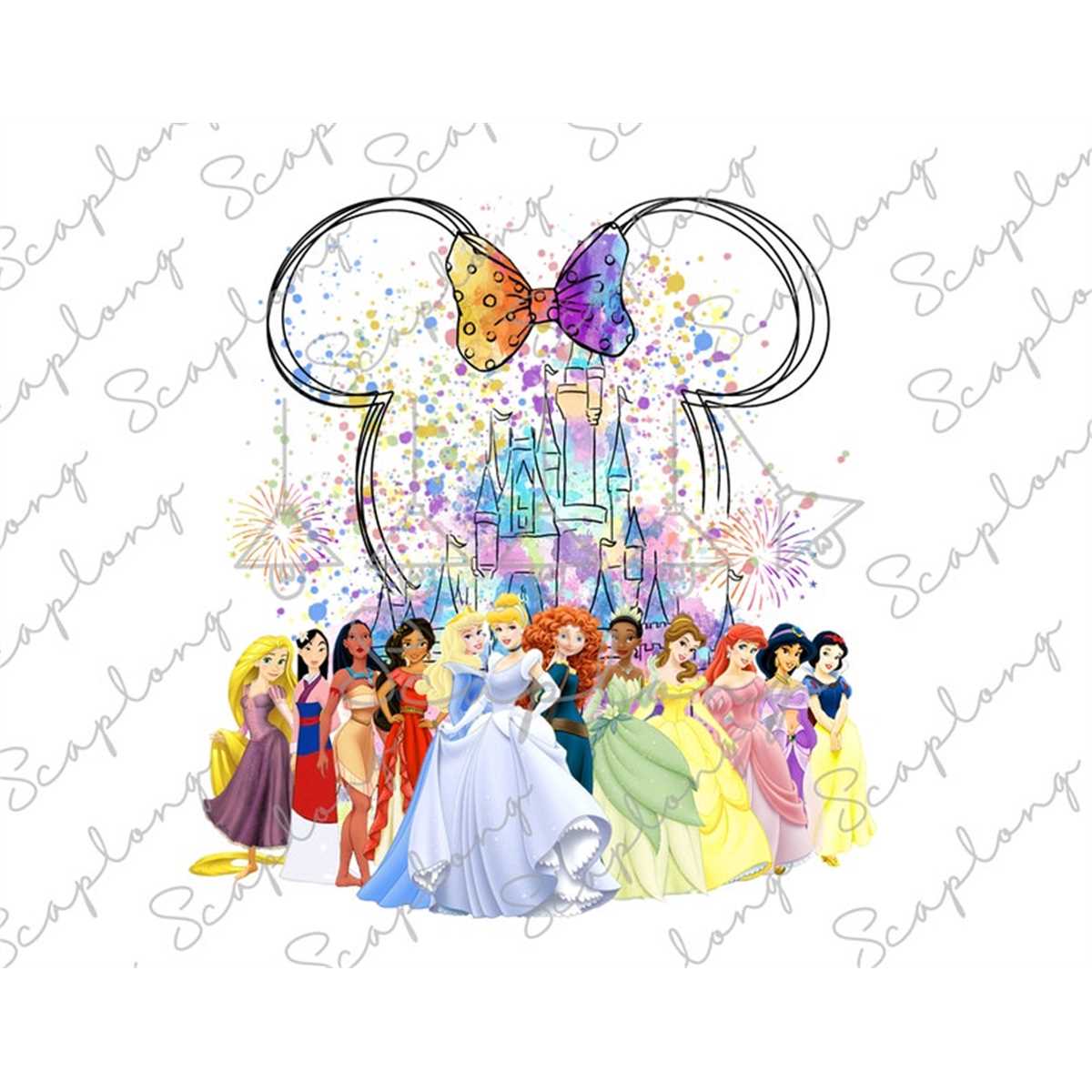 Water Color Princess Squad Png, Family Vacation Png, Family | Inspire ...