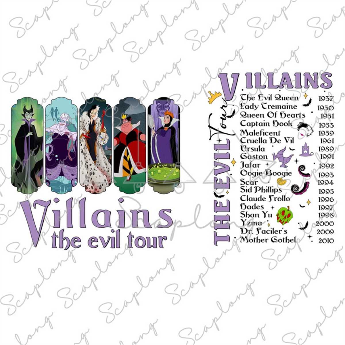 Bundle Villains Wicked Png, Villains Tour, Villain Gang, Bad | Inspire ...