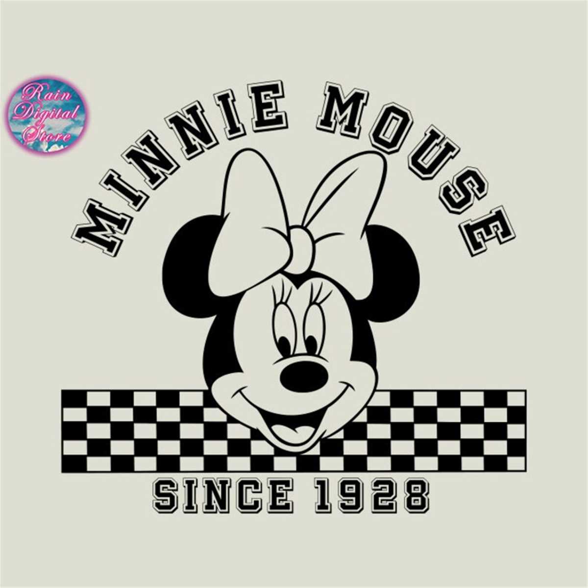 Checkered Minniee Since 1928 SVG PNG AI Eps, Mouse Checkered | Inspire ...