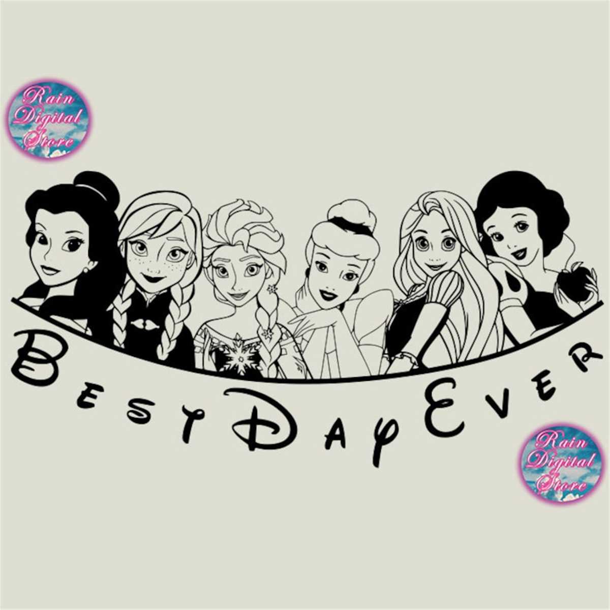 Disneyy Princesses Best Day Ever SVG, Disneyy Princesses SVG - Inspire ...
