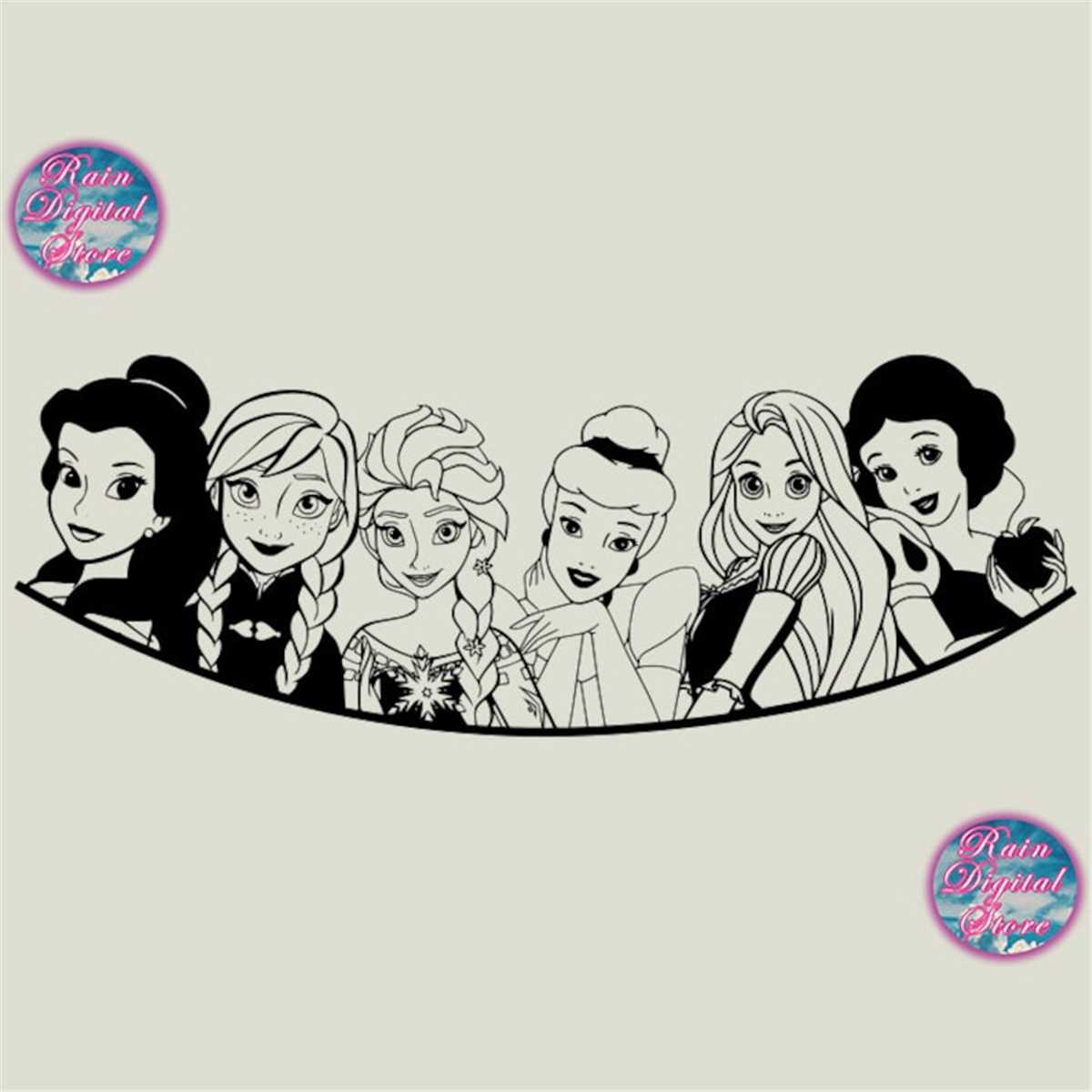 Disneyy Princesses SVG PNG, Disneyy Princesses SVG, Disneyy - Inspire ...