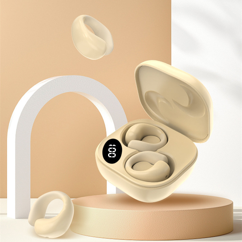 Private LED Digital Display Earclip Bluetooth Earphones - Inspire Uplift