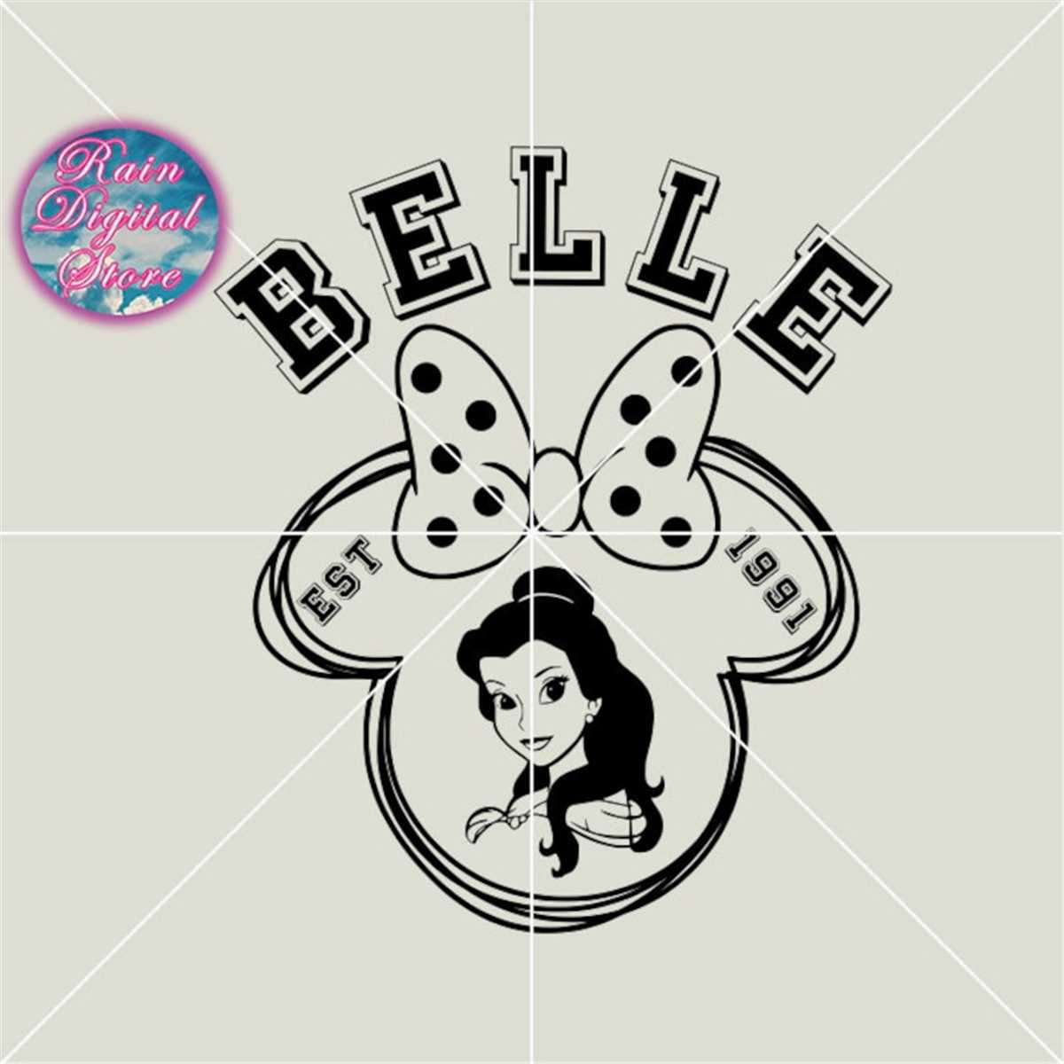 Princess Bellee SVG, Minniee Bellee Vector, Bellee Shirt SVG - Inspire ...