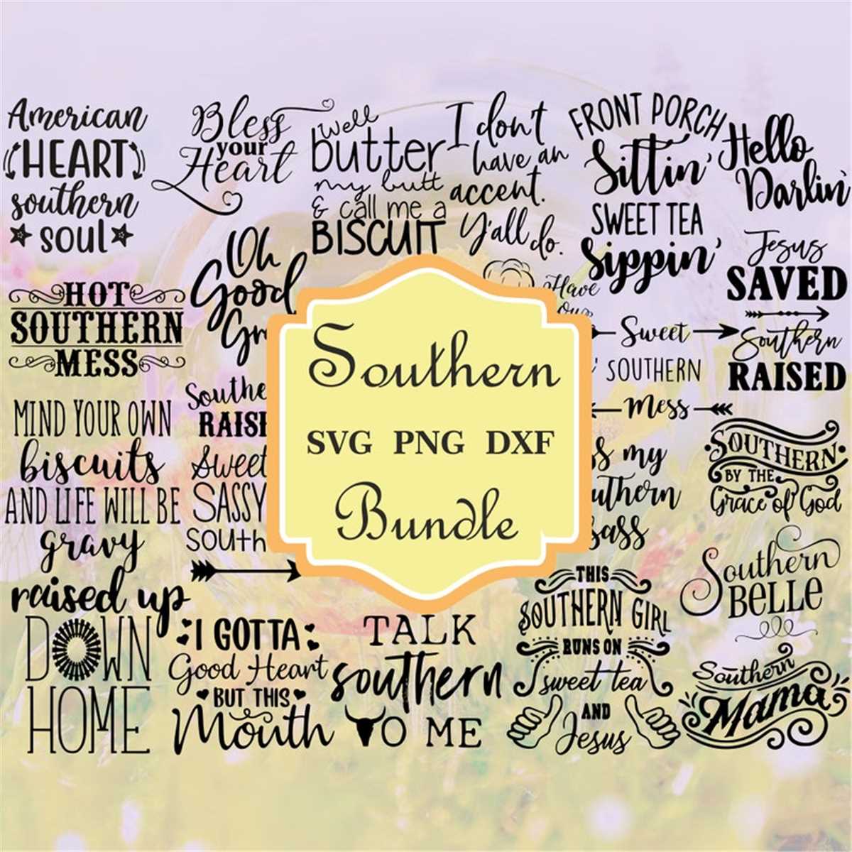 20 SVG/PNG Instant Download Southern Bundle, For Cricut or S | Inspire ...