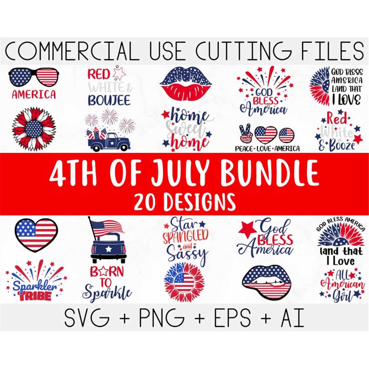 4th of July SVG Bundle, July 4th svg, Independence Day, 4th - Inspire ...
