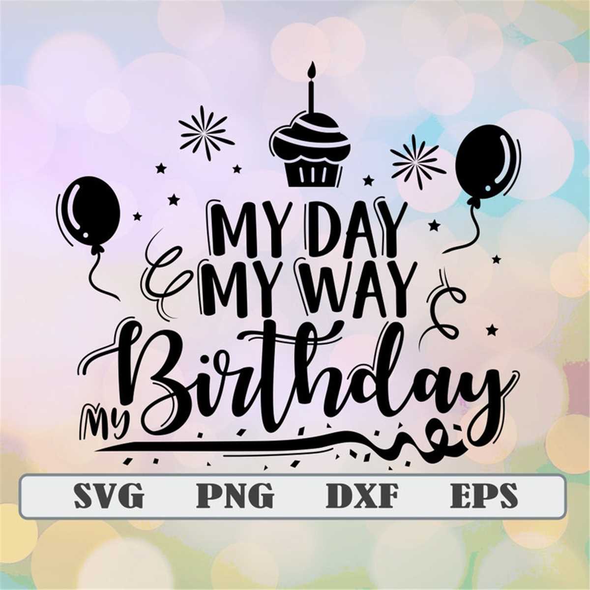 Birthday svg - SVG DXF PNG Silhouette Cameo Cricut Birthday | Inspire ...