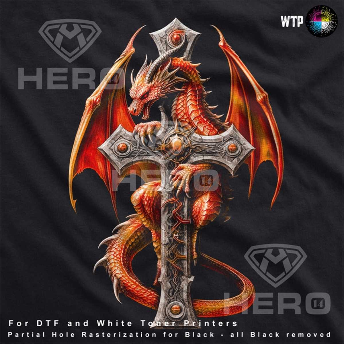Orange Fantasy Dragon Image Red Ruby Gothic Gross Digital F | Inspire ...