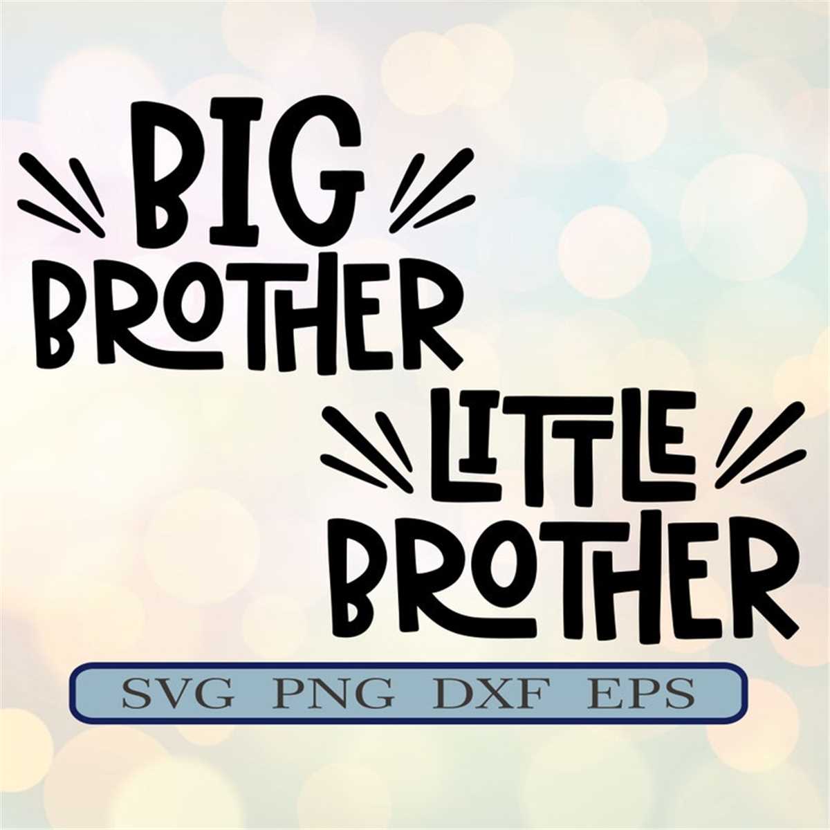 Big & Little Brother SVG Bundle, Boy Cut File, Matching Fami - Inspire ...