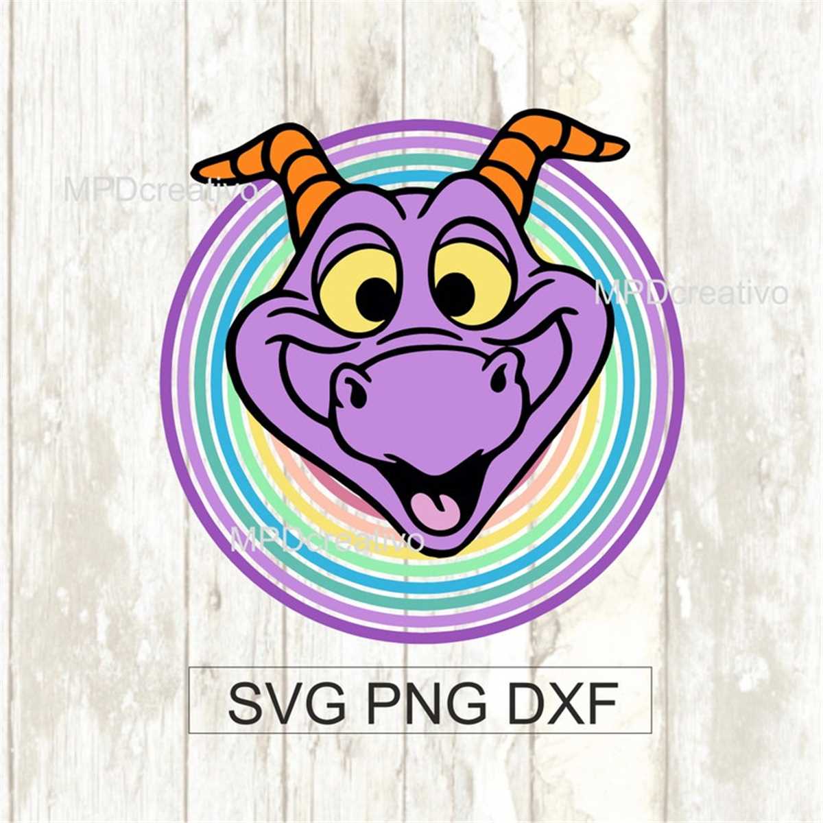 Figment Epcot SVG PNG DXF Purple Dragon DisneyWorld Inspired | Inspire ...