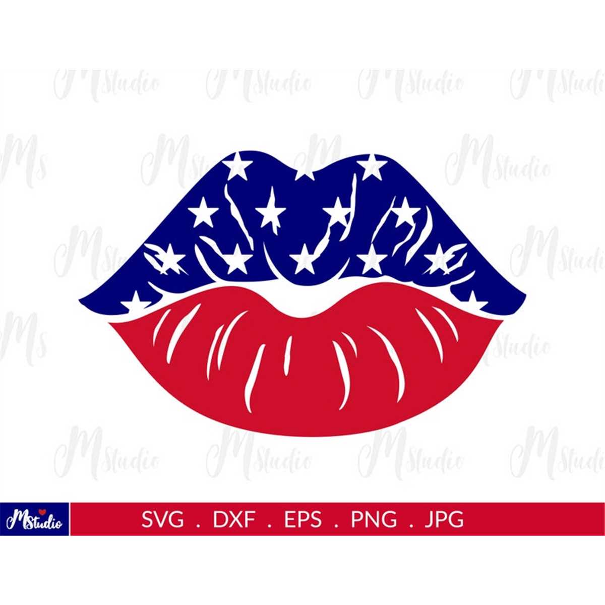4th of July svg, lips Kiss usa svg, Patriotic SVG, America A | Inspire ...