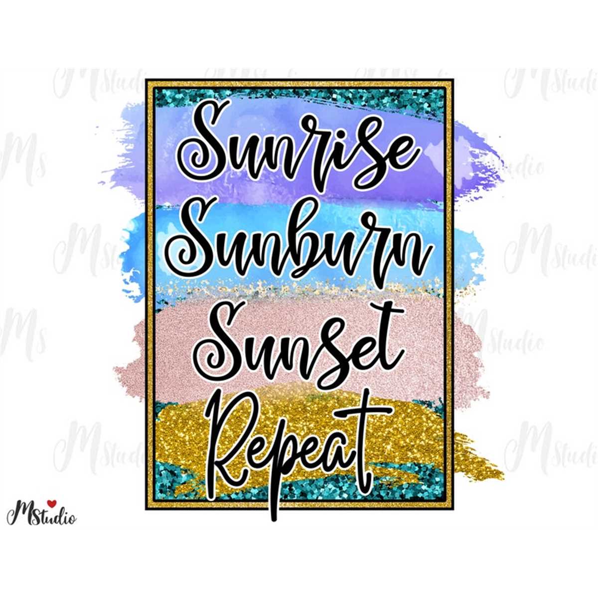 Sunrise sunburn sunset repeat png, Beach png, Beach Life png | Inspire ...