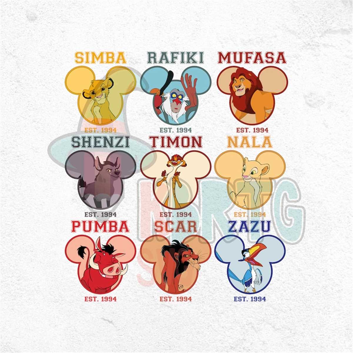 Retro The Lion King Movie Characters PNG, Simba Nala Pumbaa | Inspire ...