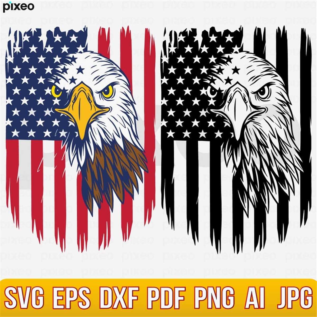 Eagle With American Flag Svg, American Flag Svg, Eagle Svg, | Inspire ...