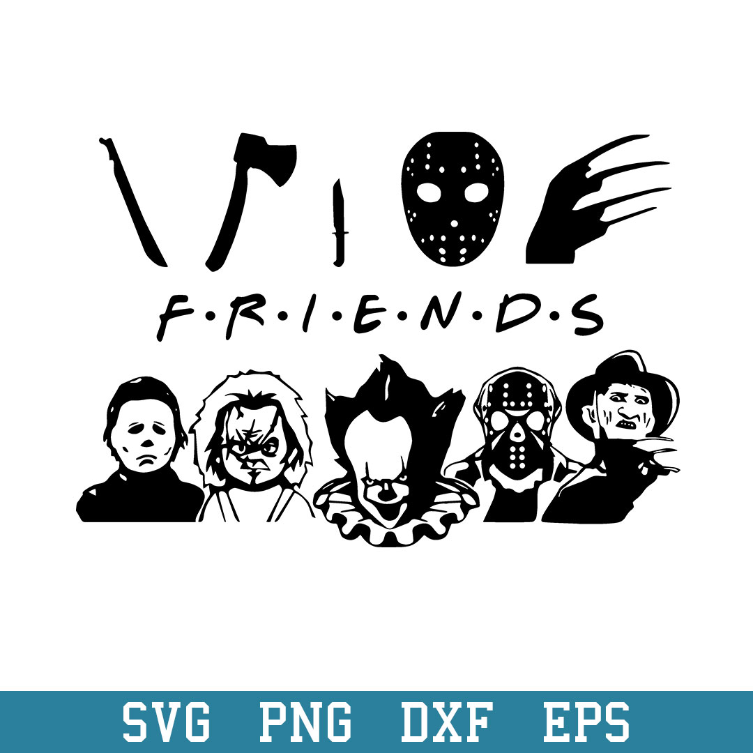 Friends Scary Movie Halloween Svg, Halloween Svg, Png Dxf Ep | Inspire ...