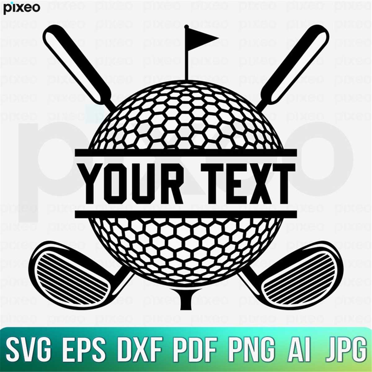Golf Svg, Golf Name Frame Svg, Golf Ball Svg, Golf Clipart, | Inspire ...