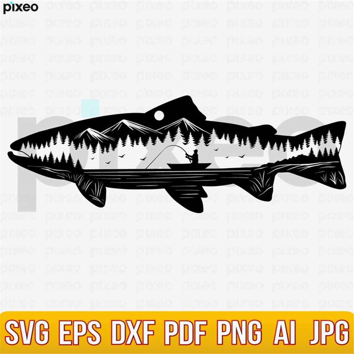 Trout Fishing Svg, Trout Fish Svg, Trout Svg, Trout Fish Cli | Inspire ...