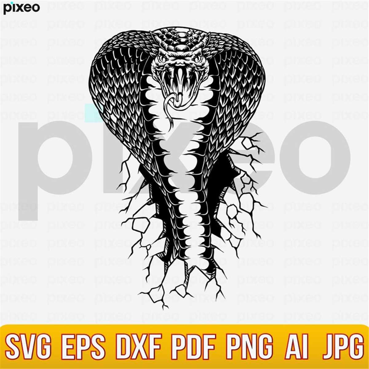 Cobra Snake Svg, Cobra Svg, Snake Svg, Snake Clipart, Cobra - Inspire ...