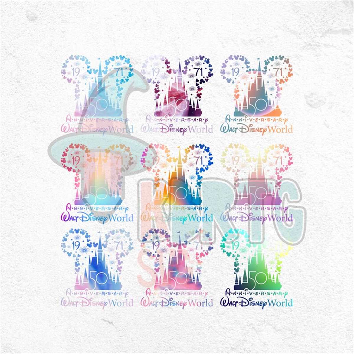 Magical Castle Gradient Design png, 50th Years of Magic Cast | Inspire ...