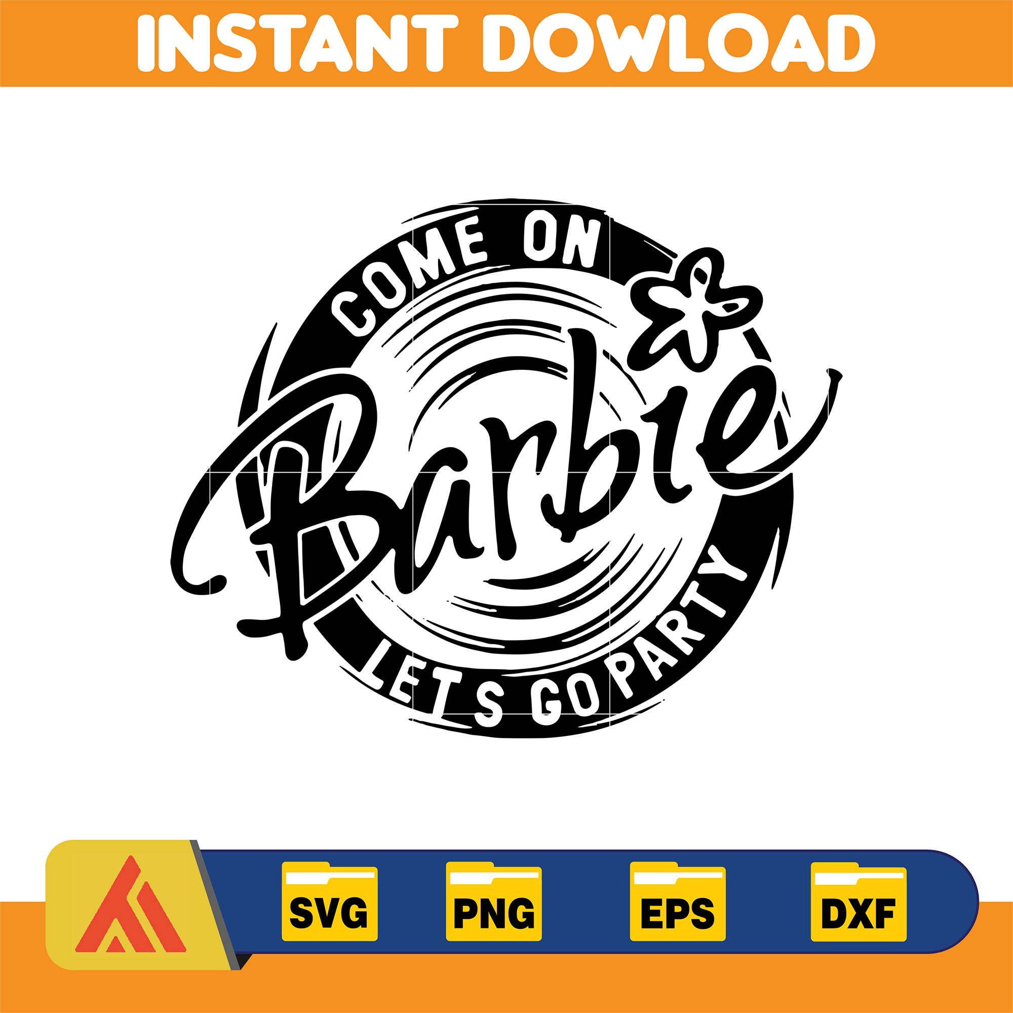 Barbi Logo, Barb Svg, Princess Silhouette, Girl Svg, Sticker | Inspire ...