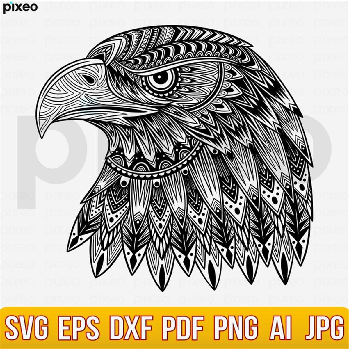 Eagle Svg, Eagle Mandala Svg, Eagle Clipart, Mandala Svg, Ea | Inspire ...