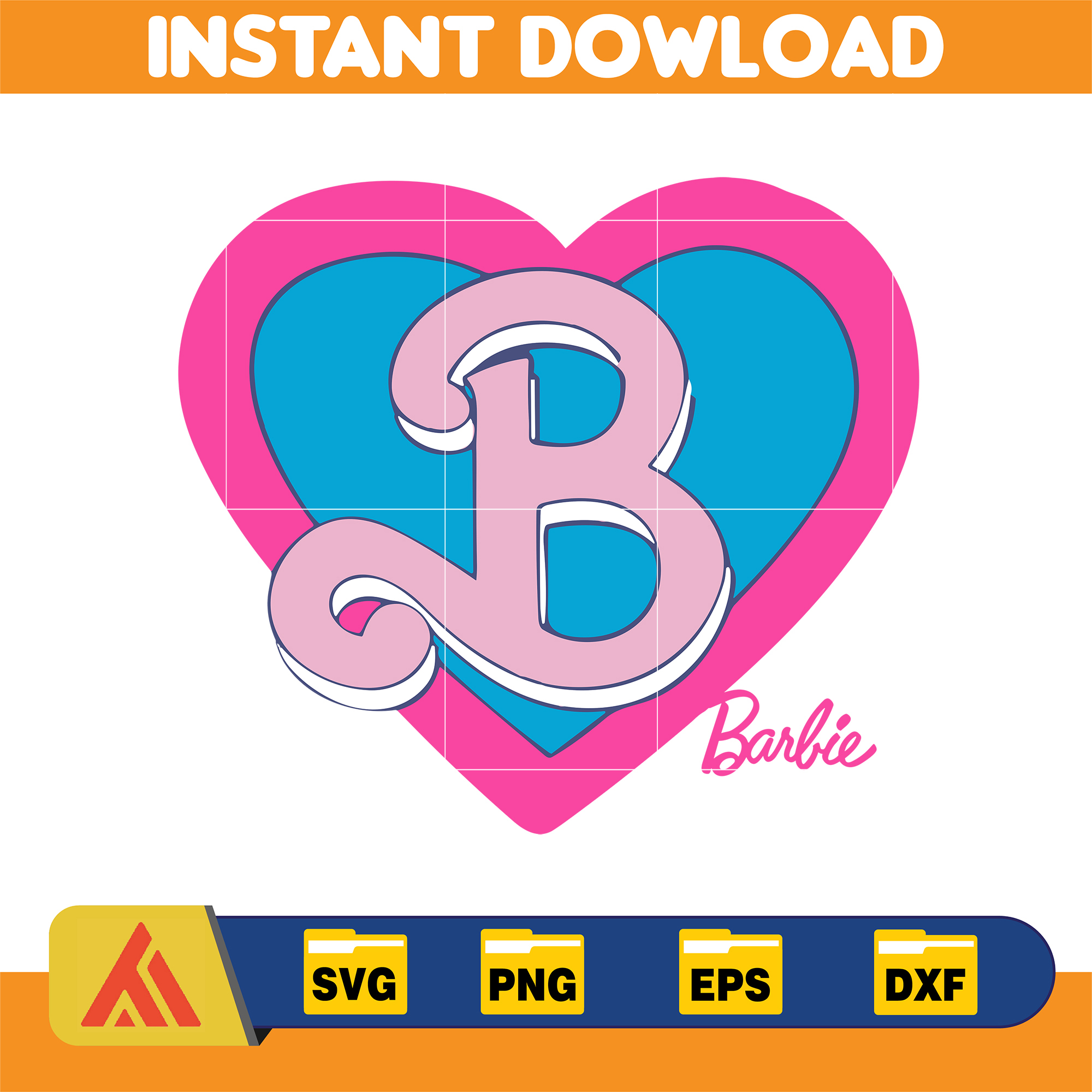 Barbi Logo, Barb Svg, Princess Silhouette, Girl Svg, Sticker | Inspire ...