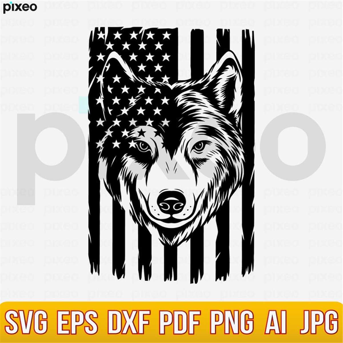 Wolf With American Flag Svg, American Flag Svg, Wolf Svg, Wo | Inspire ...