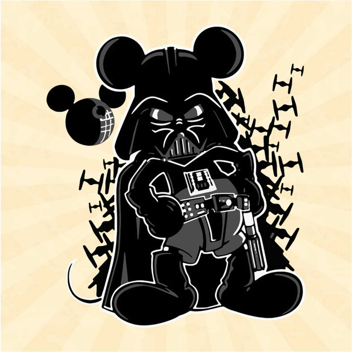 Darth Vader Svg,Mickey Svg, Death Star Svg, Mickey Ears Svg, - Inspire ...