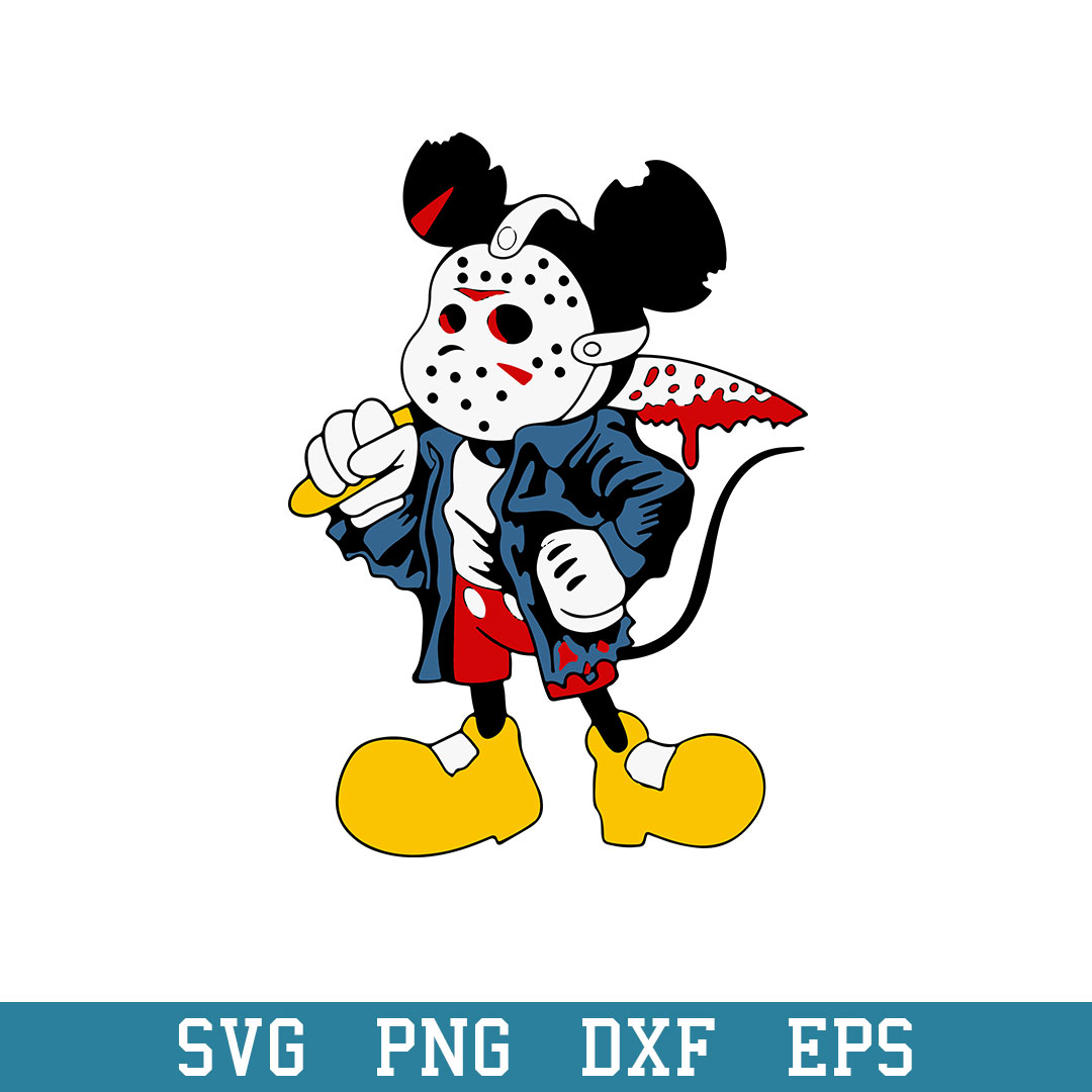 Mickey Jason Horror Halloween Svg, Mickey Horror Svg, Hallow | Inspire ...