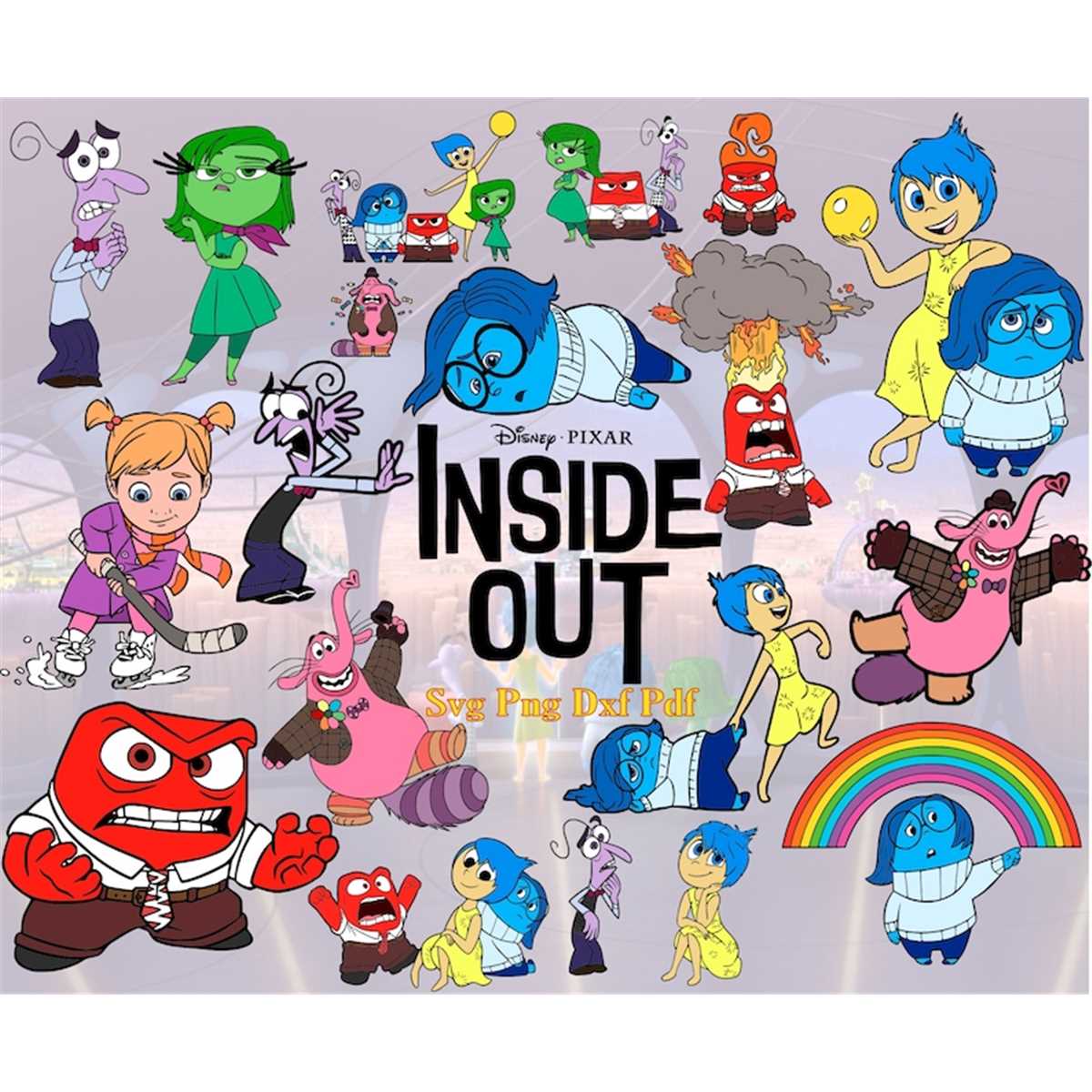 50 Inside Out Svg Png Dxf Pdf Instant Download Cut file Clip - Inspire ...