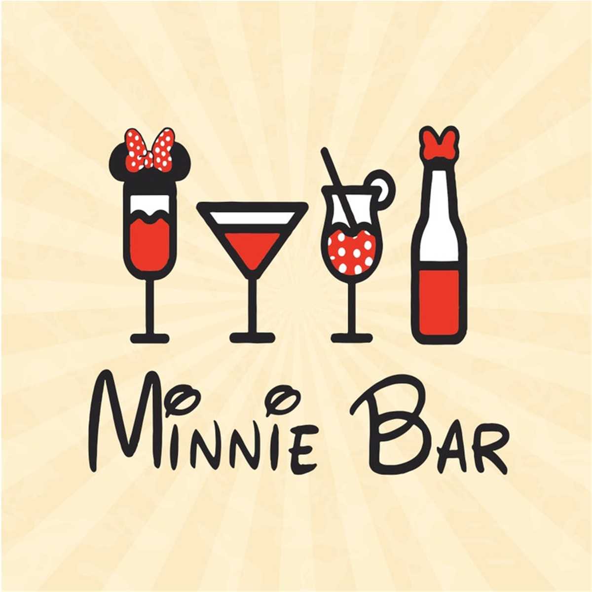 Minnie Bar Svg, Minnie Mouse, Svg, Png, Eps, Dxf - Inspire Uplift