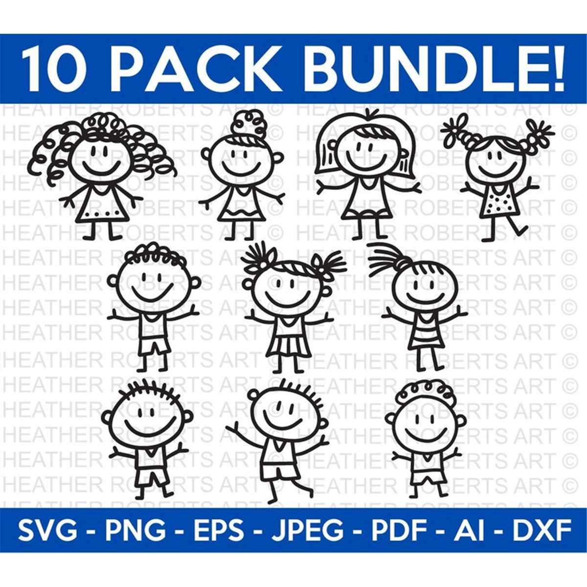 Stick Figures Svg Bundle, Stick People Svg, Stick Figures Sv - Inspire ...