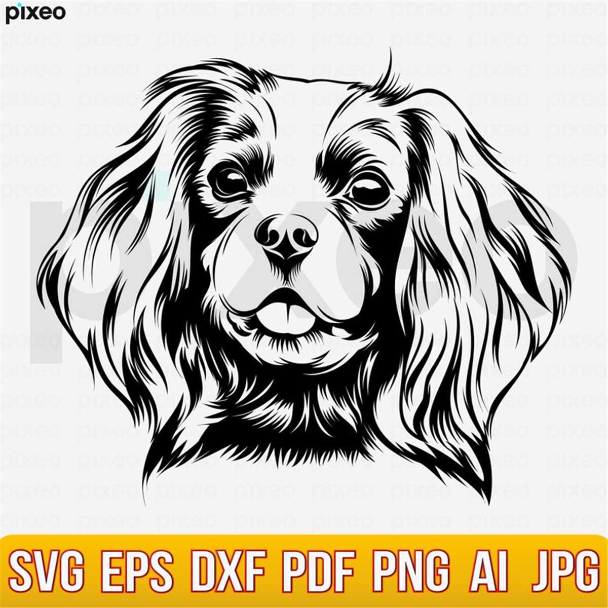 Cavalier King Charles Spaniel Svg, Cavalier Svg, Dog Svg, Ca - Inspire ...