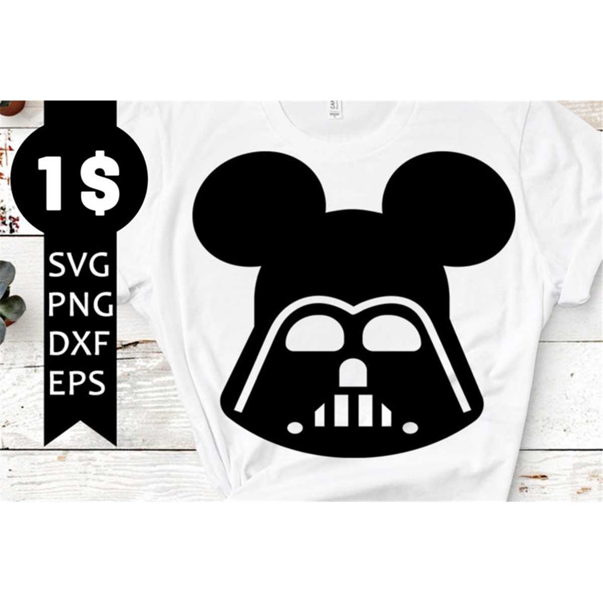 Darth vader mickey SVG, Star, Wars, Darth, Vader, Mickey, Mo | Inspire ...